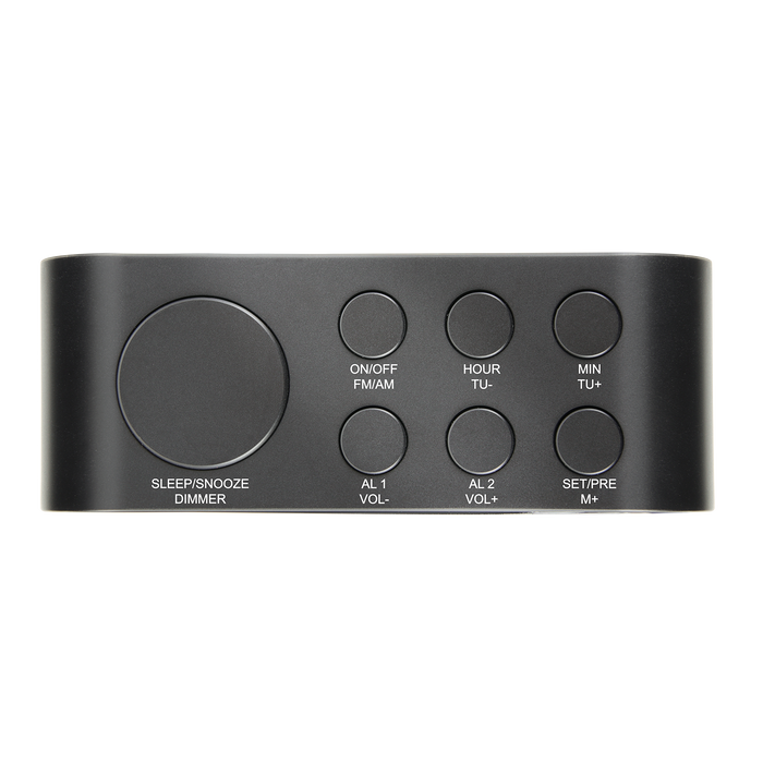 WAKE Dual Alarm Clock Radio